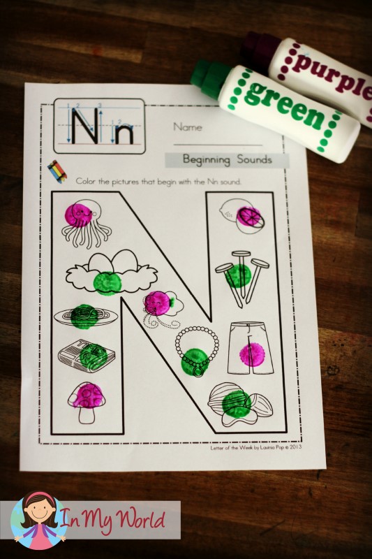 N Words For Kindergarten Kindergarten N Words For Kindergarten Kindergarten