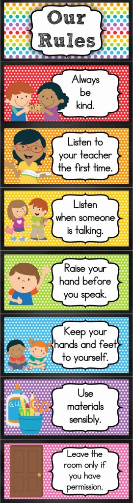 Pre Kindergarten Classroom Rules Kindergarten