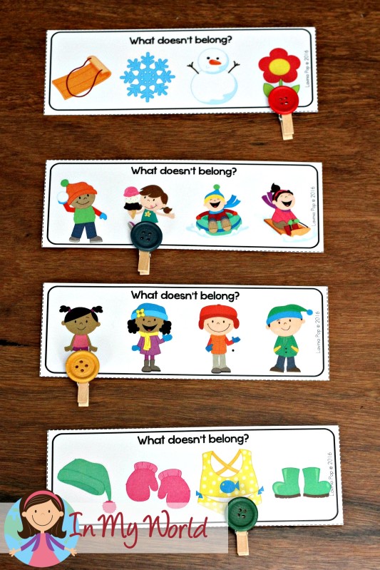 winter-preschool-centers-what-doesnt-belong - In My World