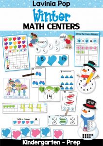 Winter Math Centers for Kindergarten - In My World