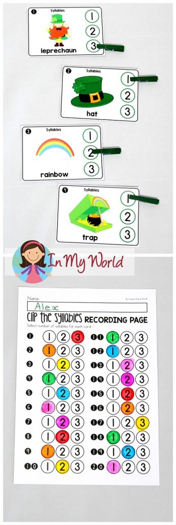 St. Patrick’s Day Literacy Centers for Kindergarten - In My World