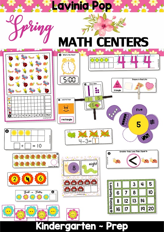 Kindergarten Centers - Spring MATH1 - In My World