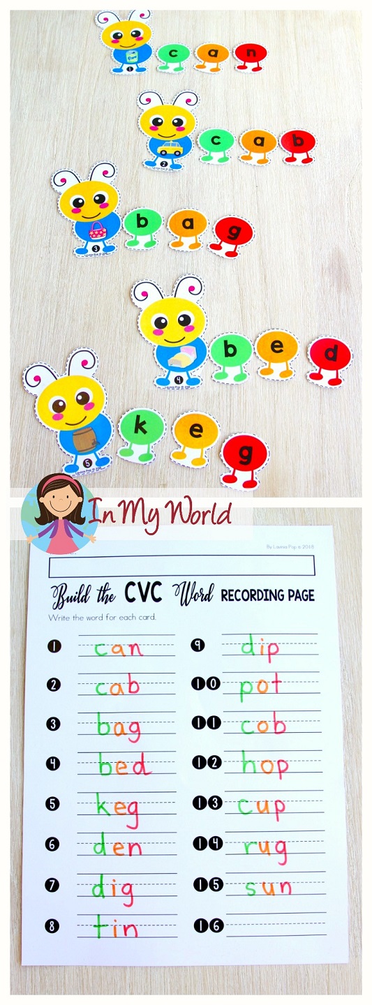 Spring Literacy Centers for Kindergarten - In My World