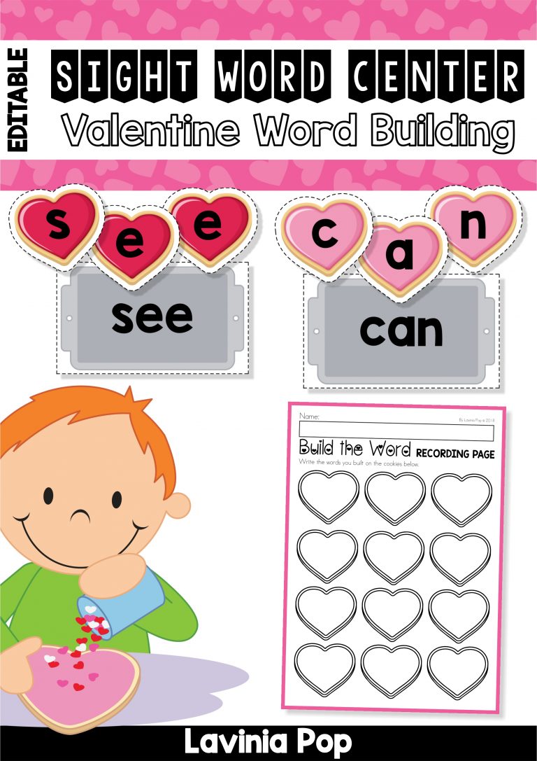FREE Valentine's Day Sight Words Activity - In My World
