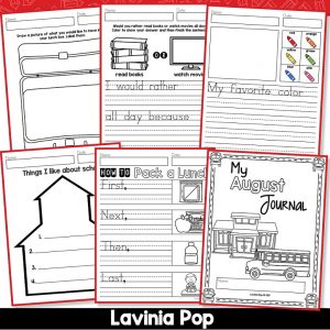 August Writing Journal Prompts - In My World