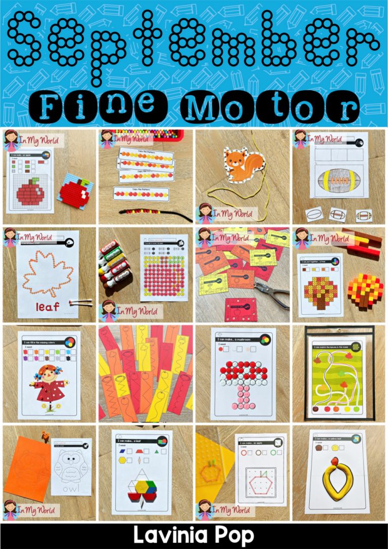 Fine Motor Morning Bins for September - In My World