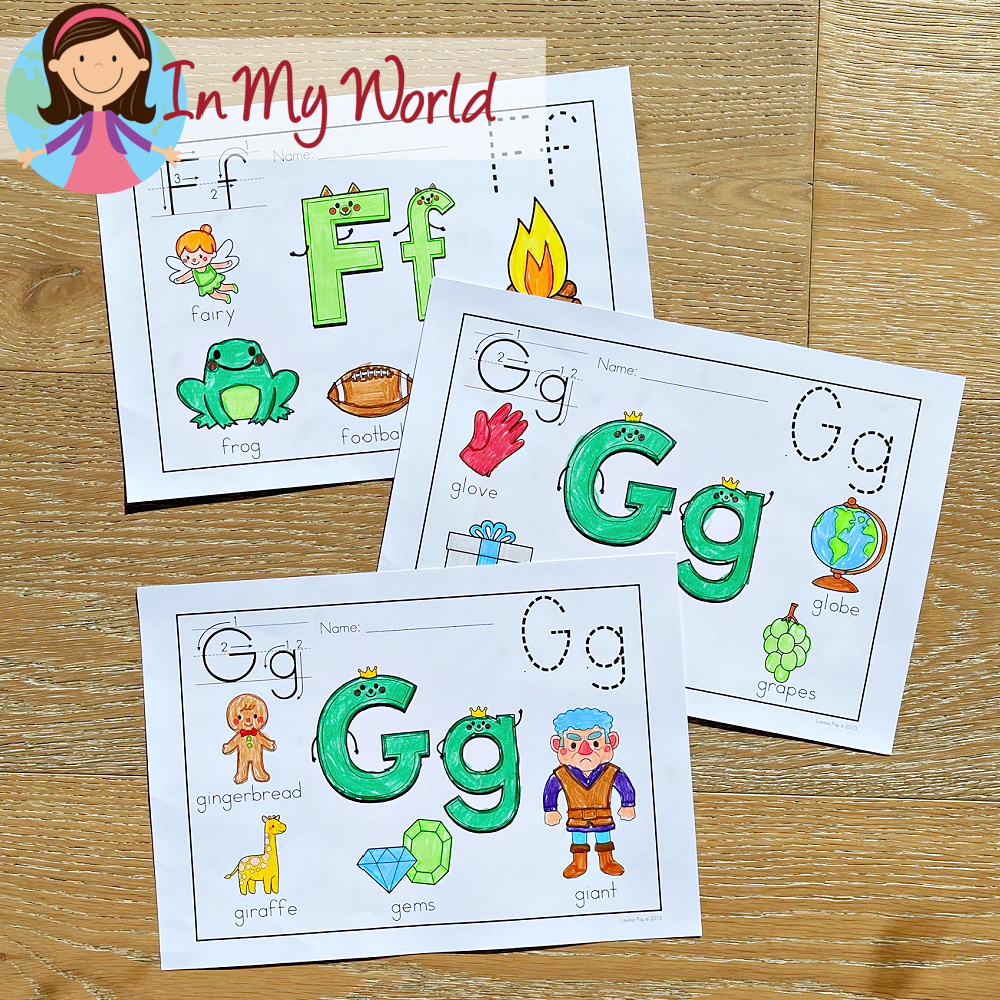Alphabet Coloring Book and Posters | Anchor Charts - In My World