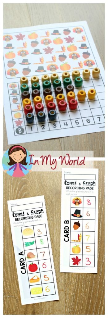 Thanksgiving Math Centers for Kindergarten - In My World