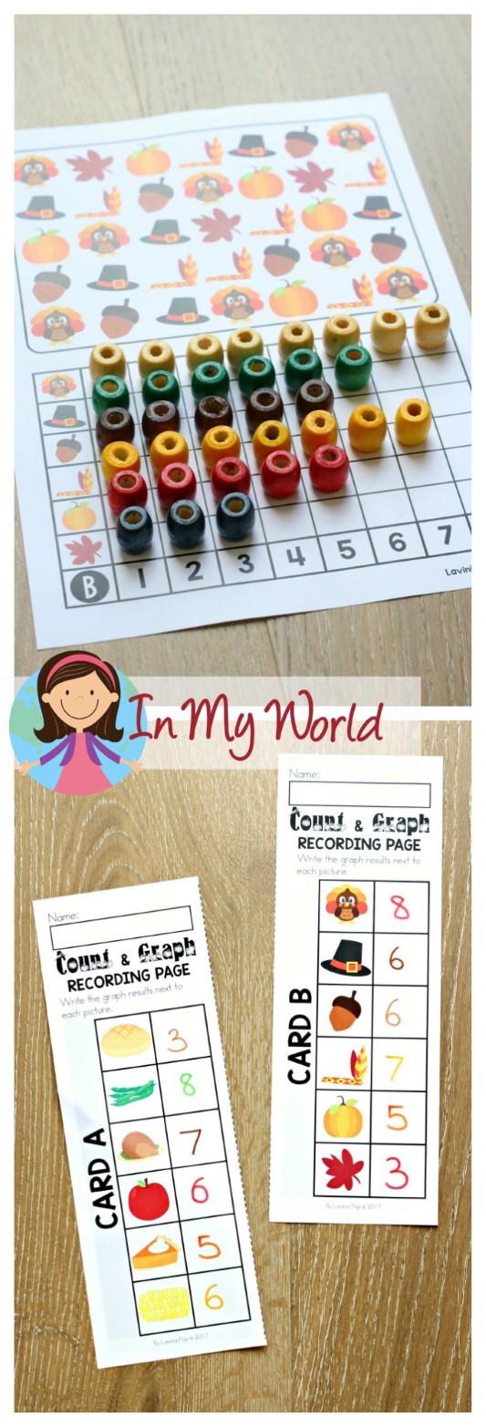 Thanksgiving Math Centers for Kindergarten - In My World