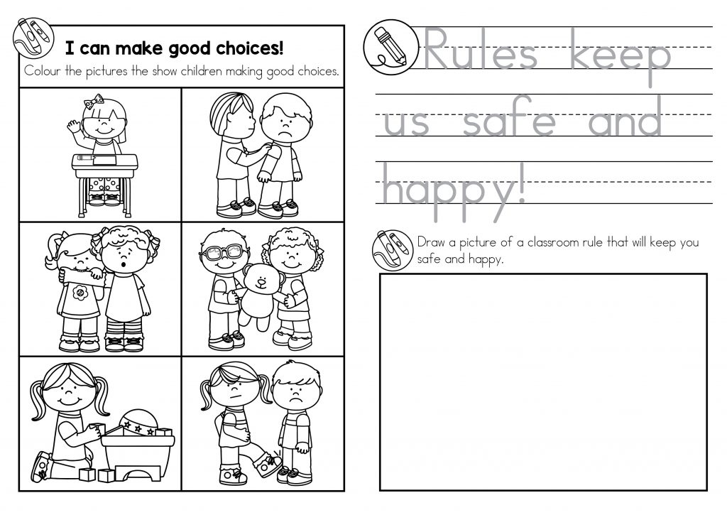 41 Kindergarten Classroom Rules Printable 1 Educational Site For Any 