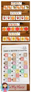 Autumn Math Centers for Kindergarten - In My World