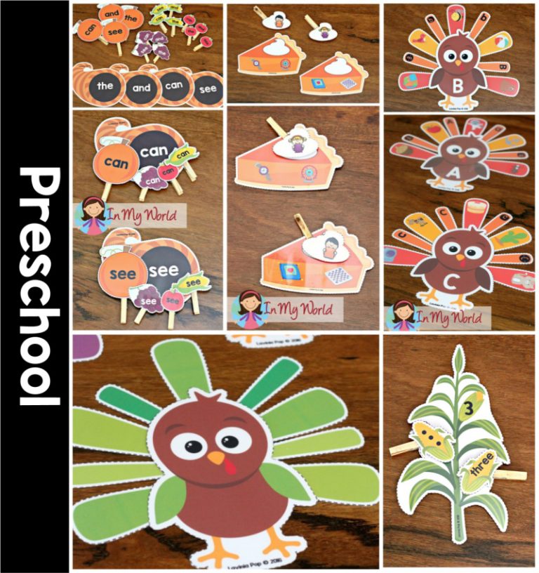 Thanksgiving Preschool Centers - In My World