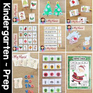 Christmas Literacy Centers for Kindergarten - In My World