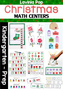 Christmas Math Centers for Kindergarten - In My World