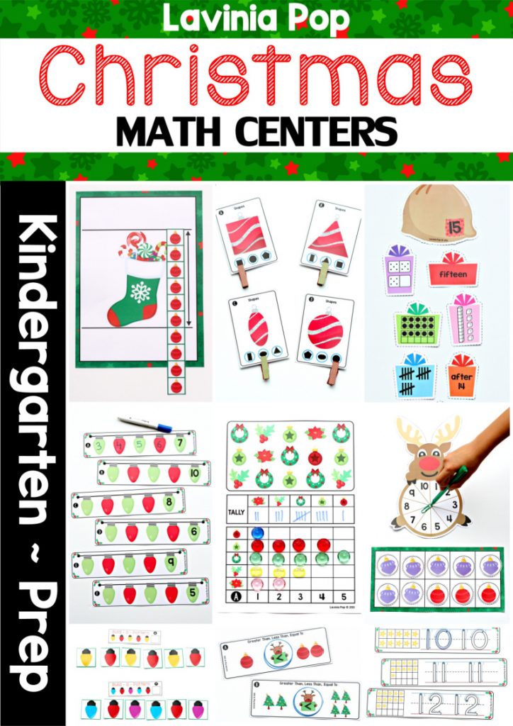 Christmas Math Centers for Kindergarten - In My World