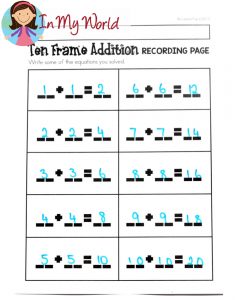 Winter Math Centers for Kindergarten - In My World