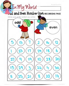 Winter Math Centers for Kindergarten - In My World