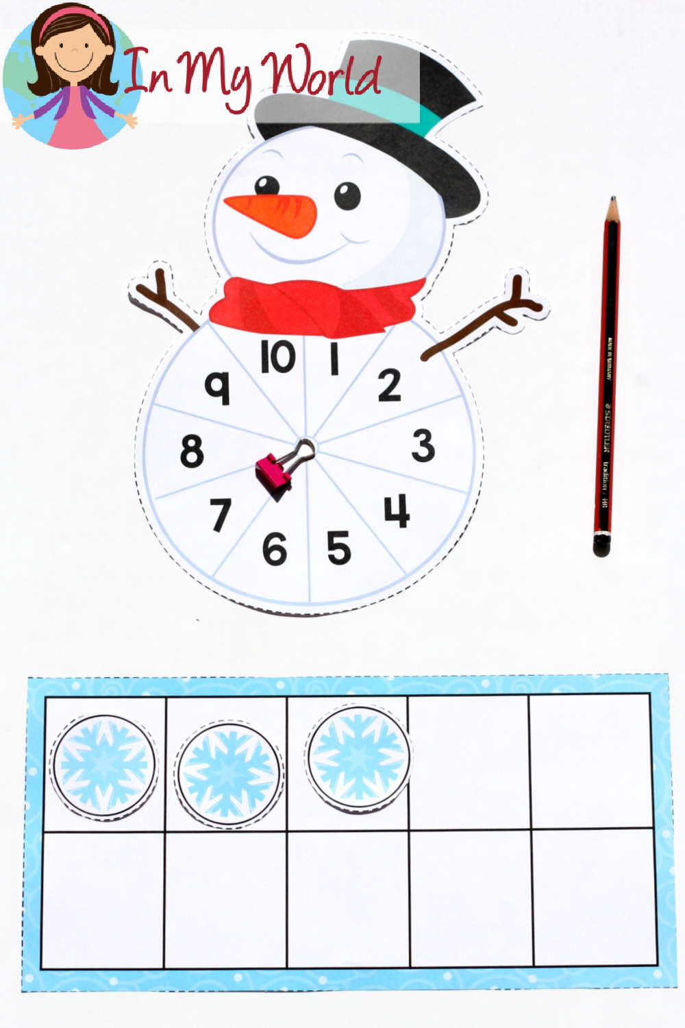 Winter Math Centers for Kindergarten - In My World