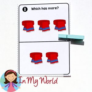 Winter Math Centers for Kindergarten - In My World