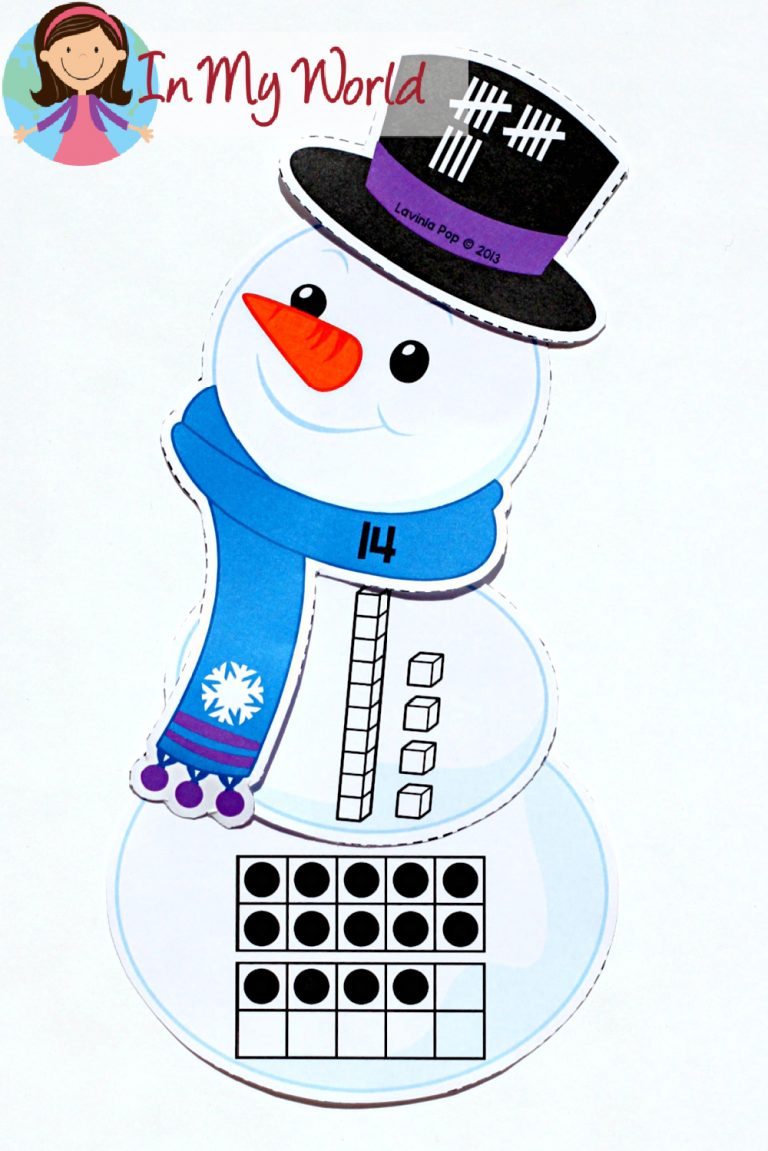 Winter Math Centers for Kindergarten - In My World