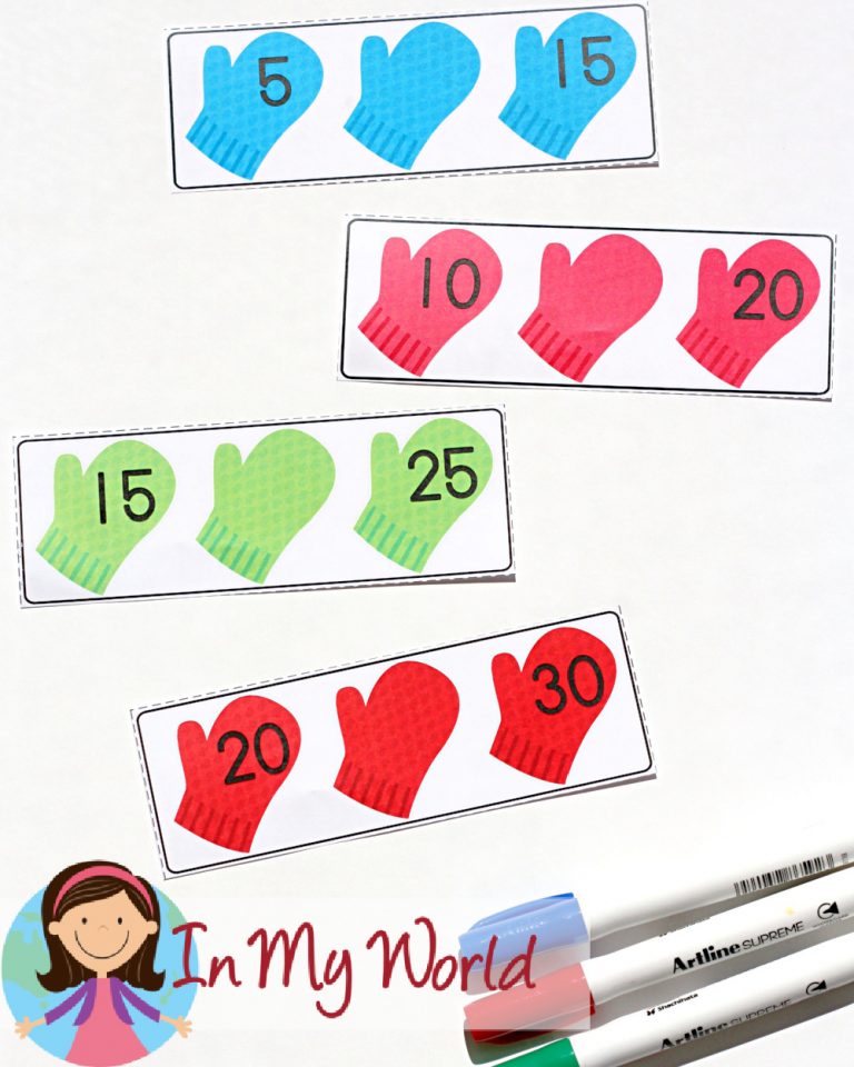 Winter Math Centers for Kindergarten - In My World