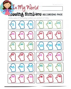 Winter Math Centers for Kindergarten - In My World