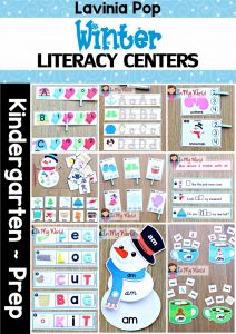Winter Literacy Centers for Kindergarten - In My World