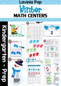 Winter Math Centers for Kindergarten - In My World