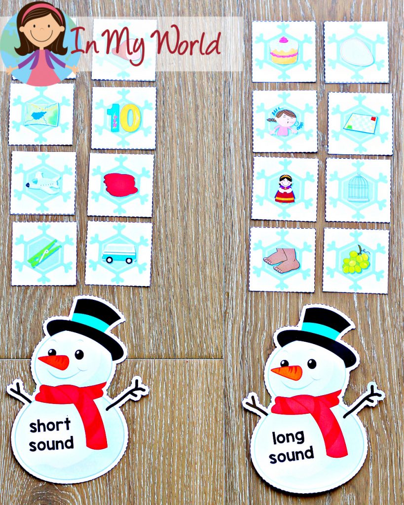 Winter Literacy Centers for Kindergarten - In My World
