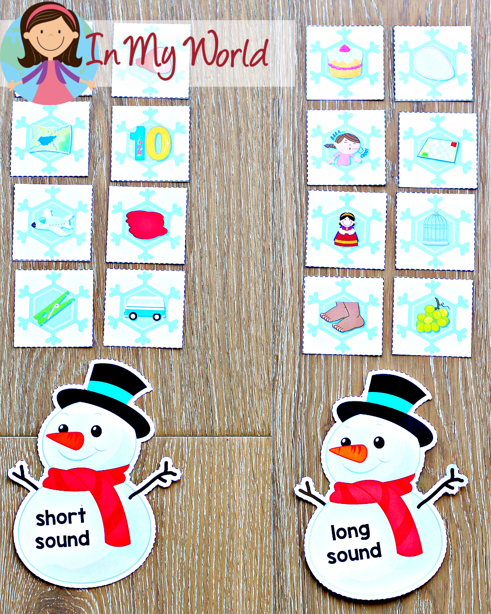 Winter Literacy Centers for Kindergarten - In My World