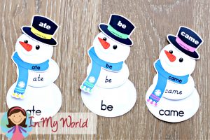 Winter Literacy Centers for Kindergarten - In My World