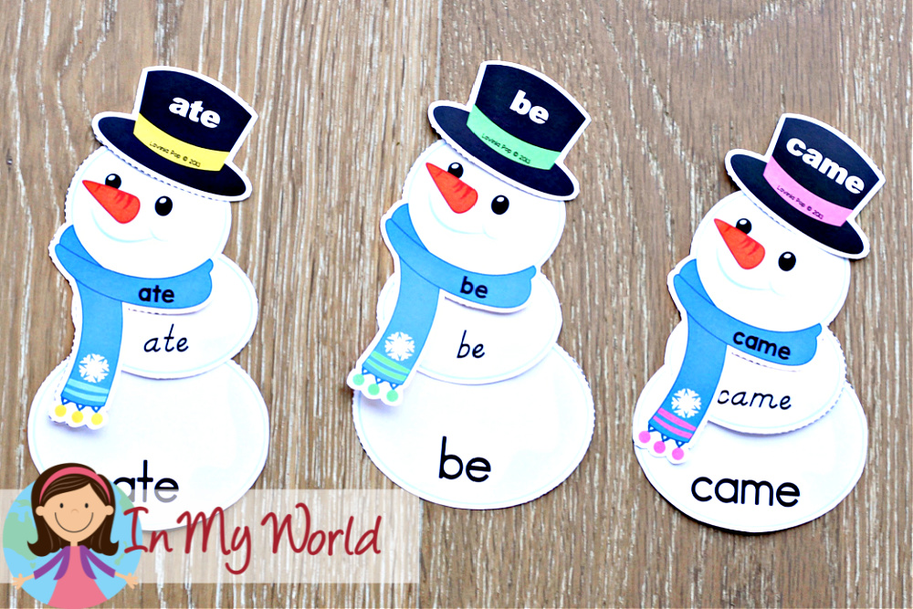 Winter Literacy Centers for Kindergarten - In My World