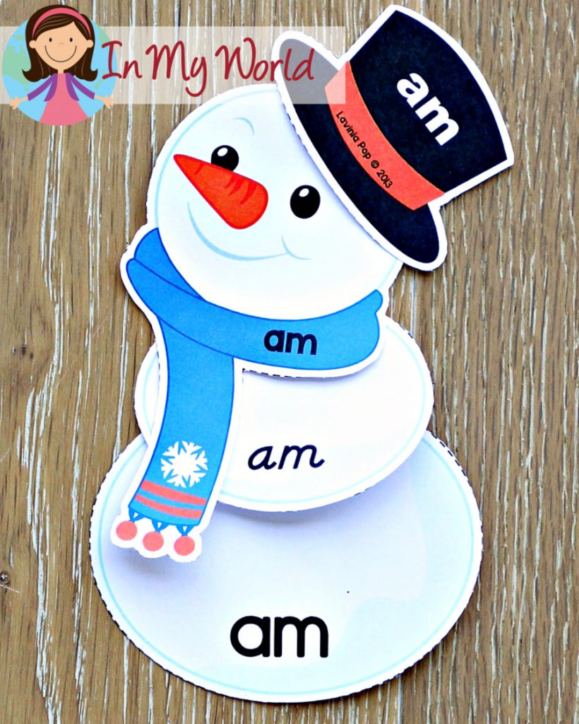 Winter Literacy Centers for Kindergarten - In My World