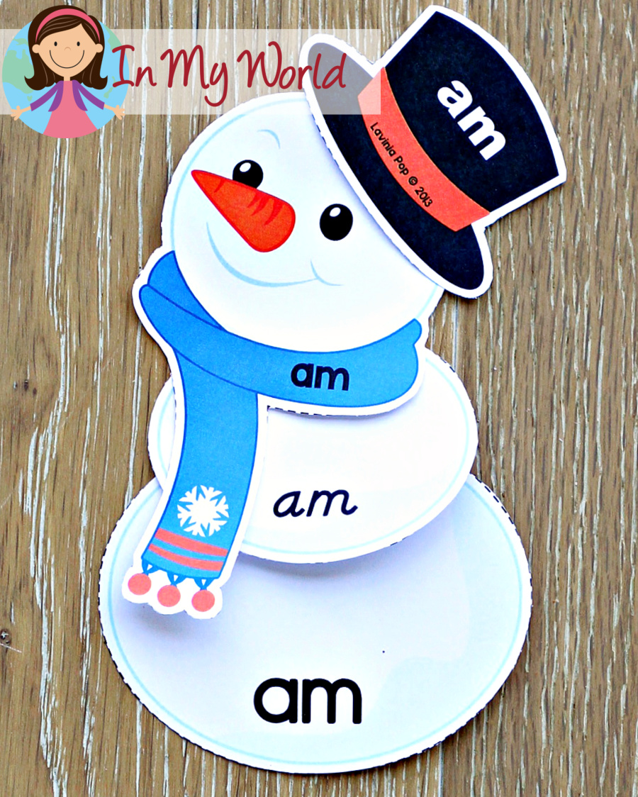 Winter Literacy Centers for Kindergarten - In My World