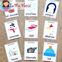 Winter Literacy Centers for Kindergarten - In My World