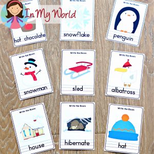 Winter Literacy Centers for Kindergarten - In My World