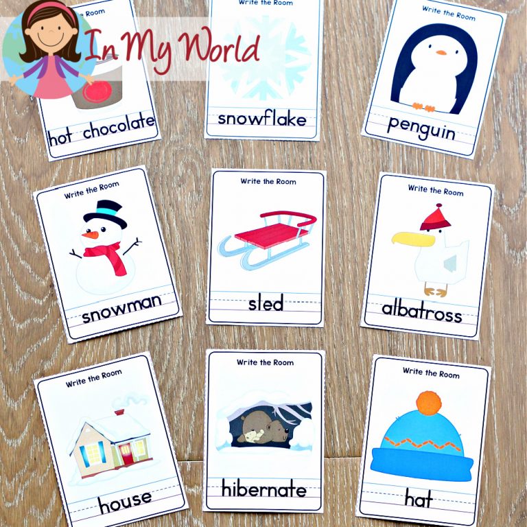 Winter Literacy Centers for Kindergarten - In My World