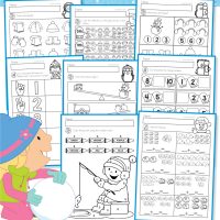 Winter Math Worksheets & Activities No Prep - In My World