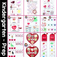 Valentine's Day Literacy Centers for Kindergarten - In My World