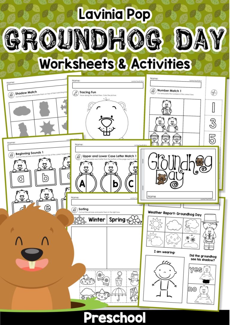 Groundhog Day Preschool Centers - In My World