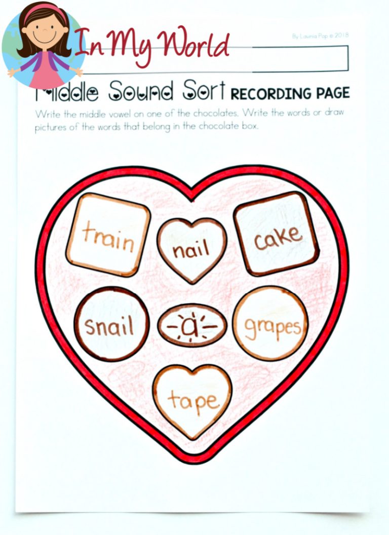 Valentine's Day Literacy Centers for Kindergarten - In My World