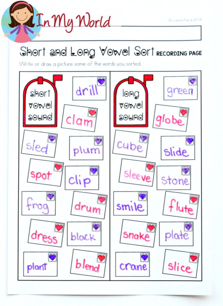 Valentine's Day Literacy Centers for Kindergarten - In My World