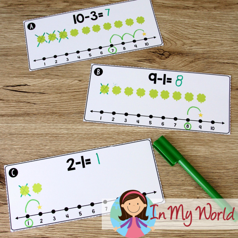 St. Patrick's Day Math Centers for Kindergarten | Morning Tubs / Bins ...