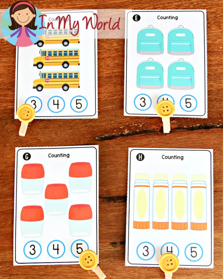 Back to School Math Centers for Kindergarten | Morning Tubs / Bins - In ...