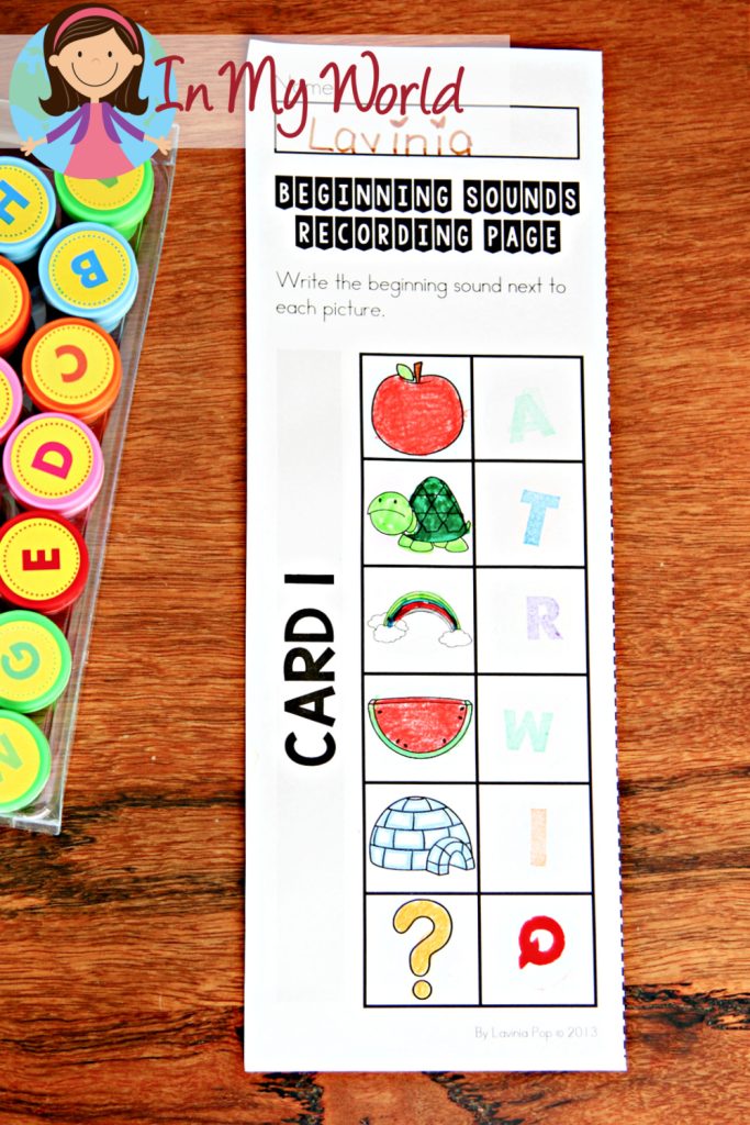 Back to School Literacy Centers for Kindergarten | Morning Tubs / Bins ...