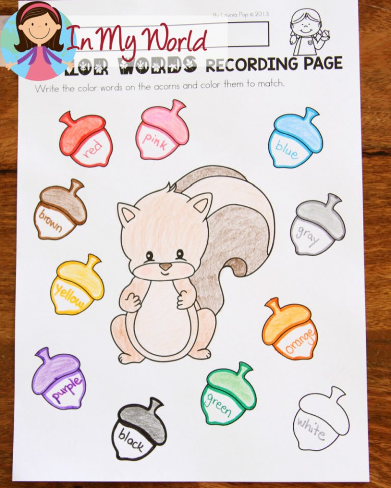 Autumn Math Centers for Kindergarten - In My World