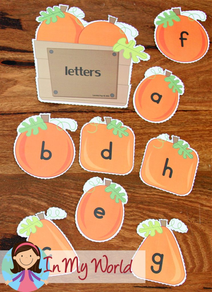 Autumn Literacy Centers for Kindergarten - In My World