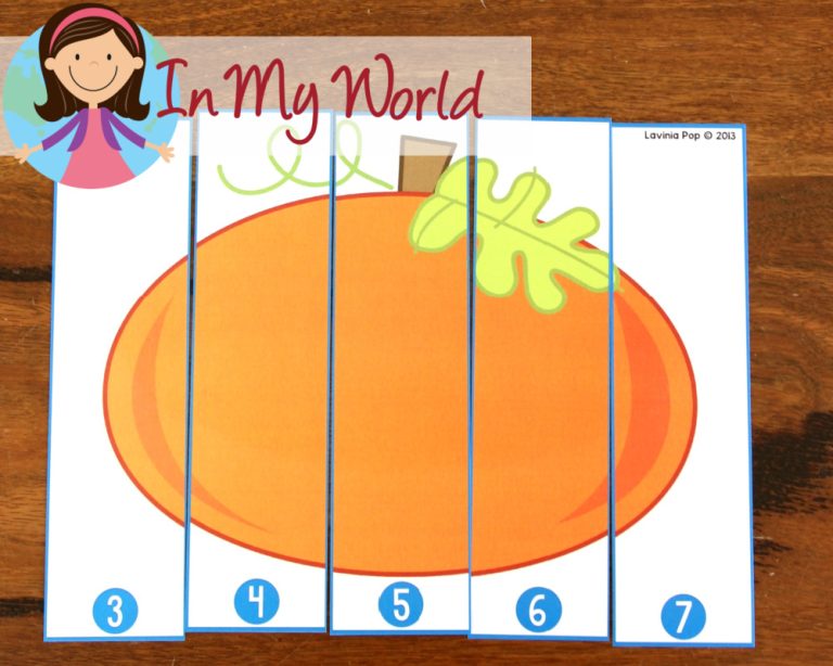 Autumn Math Centers for Kindergarten - In My World
