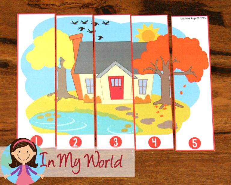 Autumn Math Centers for Kindergarten - In My World