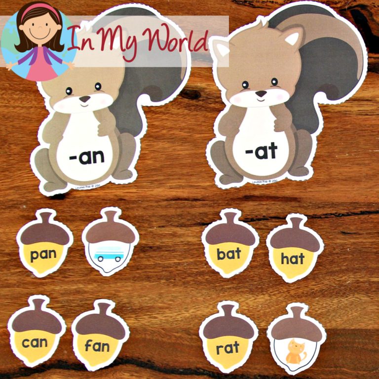 Autumn Literacy Centers for Kindergarten - In My World